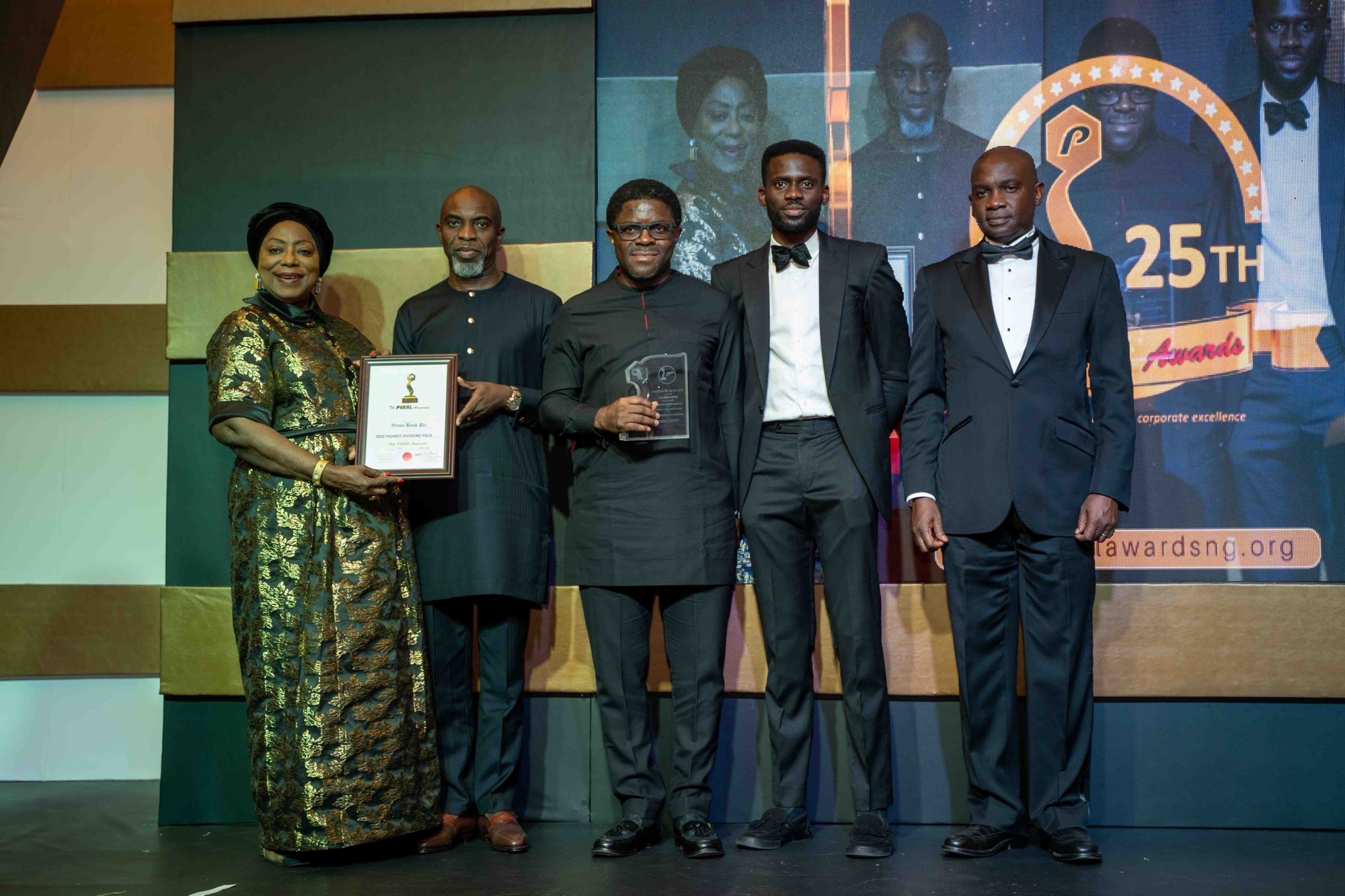 Photo Story Wema Bank Wins Pearl Awards For Highest Dividends Yield Photo Story Wema Bank Wins Pearl Awards For Highest Dividends Yield